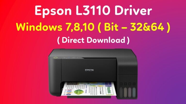 Epson L3210 Driver for Windows 7, 10 for Bits 32 & 64