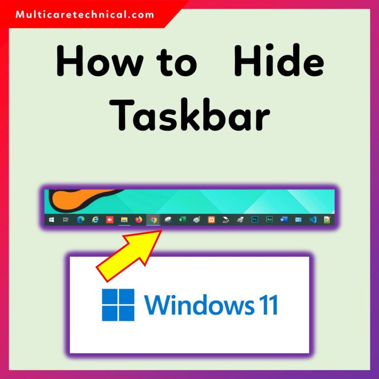 How to Hide Taskbar in Windows 11